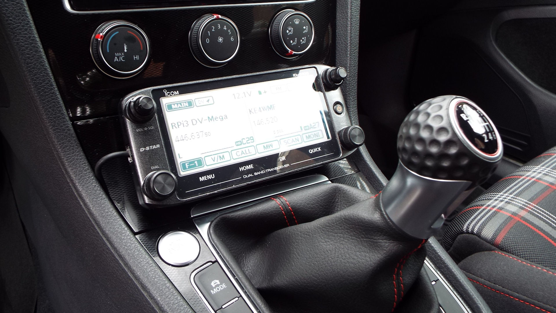 Ham Radio Display Relocation | Stealth GTI